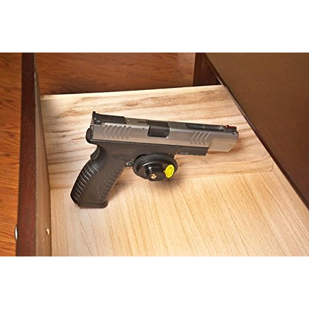 BedSide GunLock Gun Safe Storage Trigger Lock for Guns Pistol Rifles Handguns & Shotguns - Quick Access Mount Accessories for Home Security or Display - Secure Alternative to Safes, Vault and Case
