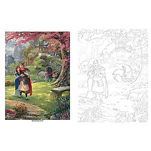 Disney Dreams Collection Thomas Kinkade Studios Disney Princess Coloring Book