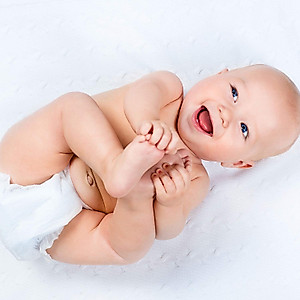 THE BASIC LIVING Extra Soft Microfiber Standard Crib Sheet, Breathable Cool Toddler Mattress Fitted Sheet, 28 x 52 inches Baby Sheet for Boys Girls, Aqua Splash