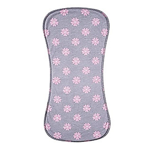 6 Pack Cotton Baby Burp Cloths Extra Absorbent Soft for Baby Boys and Girls (Pink02)