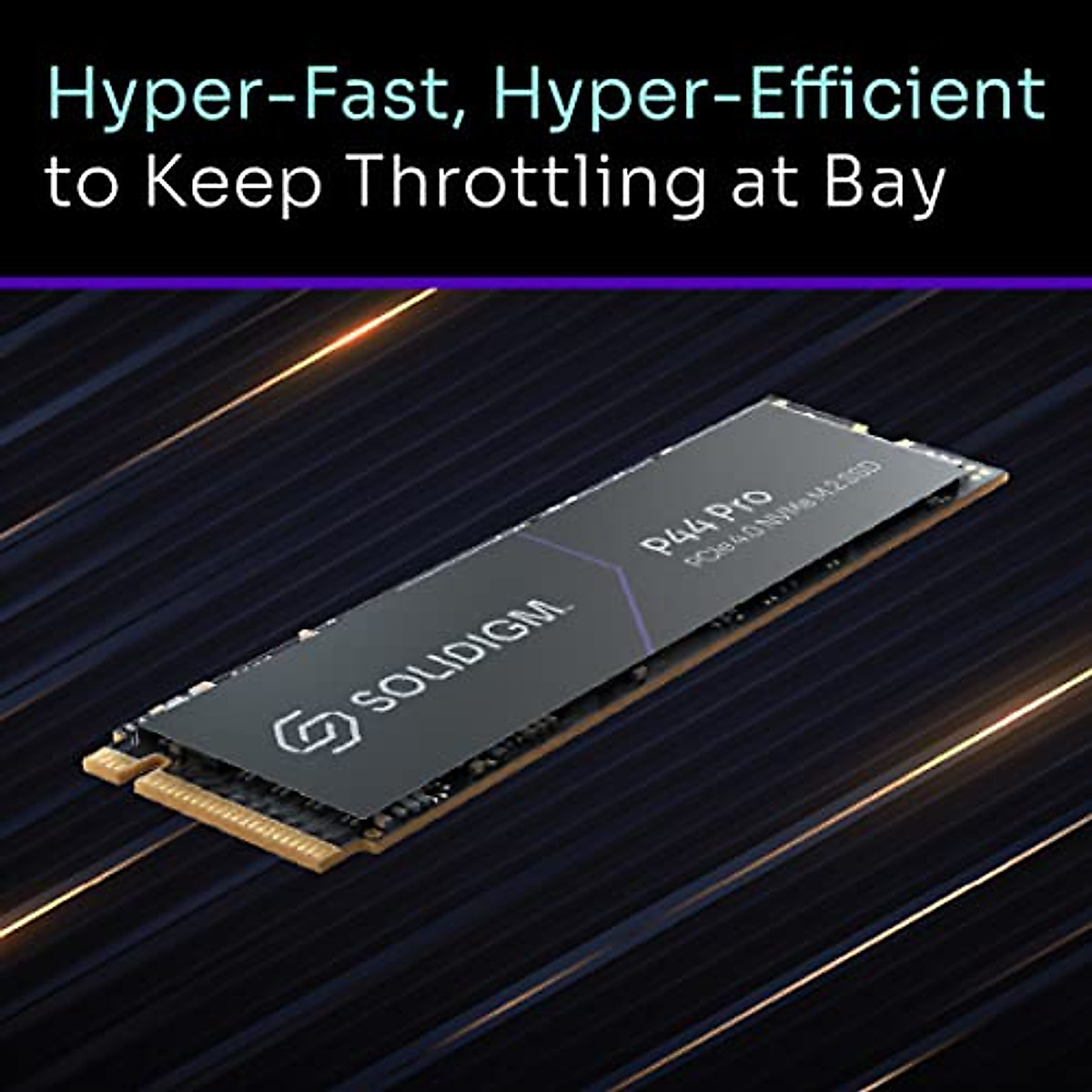 Solidigm™ P44 Pro Series 1TB PCIe GEN 4 NVMe 4.0 x4 M.2 2280 3D NAND Internal Solid State Drive, Read/Write Speed up to 7000MB/s and 6500MB/s, SSDPFKKW010X7X1…