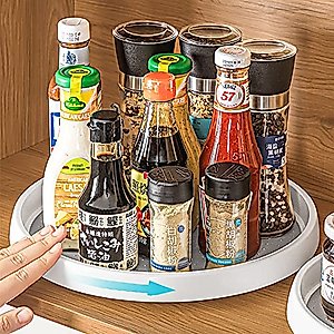So Nice Lazy Susan Organizer for Cabinet,Large 12 inch Lazy Susan Turntable for Kitchen Cabinet Table Refrigerator Spice Rack Pantry