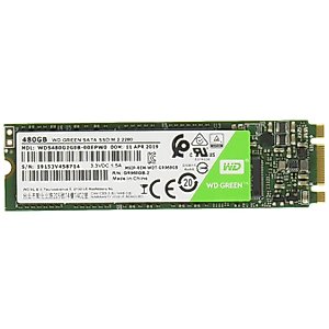 Western Digital WD Green WDS480G2G0B 480 GB Solid State Drive - SATA 600 - Internal - M.2 2280-545 MB/S Maximum Read Transfer Rate