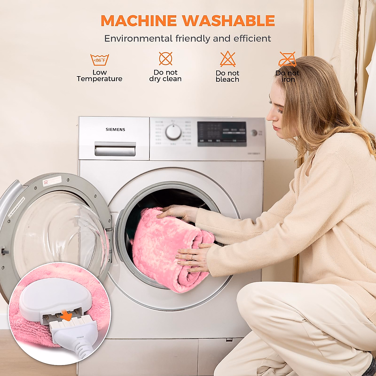 NOWWISH Heating Pad for Back Pain & Cramps Relief, XXL Extra Large Moist Heat Electric Heating Pads with Auto Shut Off, Gifts for Women, 17 ''x 33'', Pink, 17''x33'', (FY-HW1836)