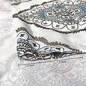 Merryfeel Printed Window Curtain Panels 84 Inch Long,Fashion Rod Pocket Window Treatment Drapes for Living Room/Bedroom, 2 Panels,42" W x 84" L