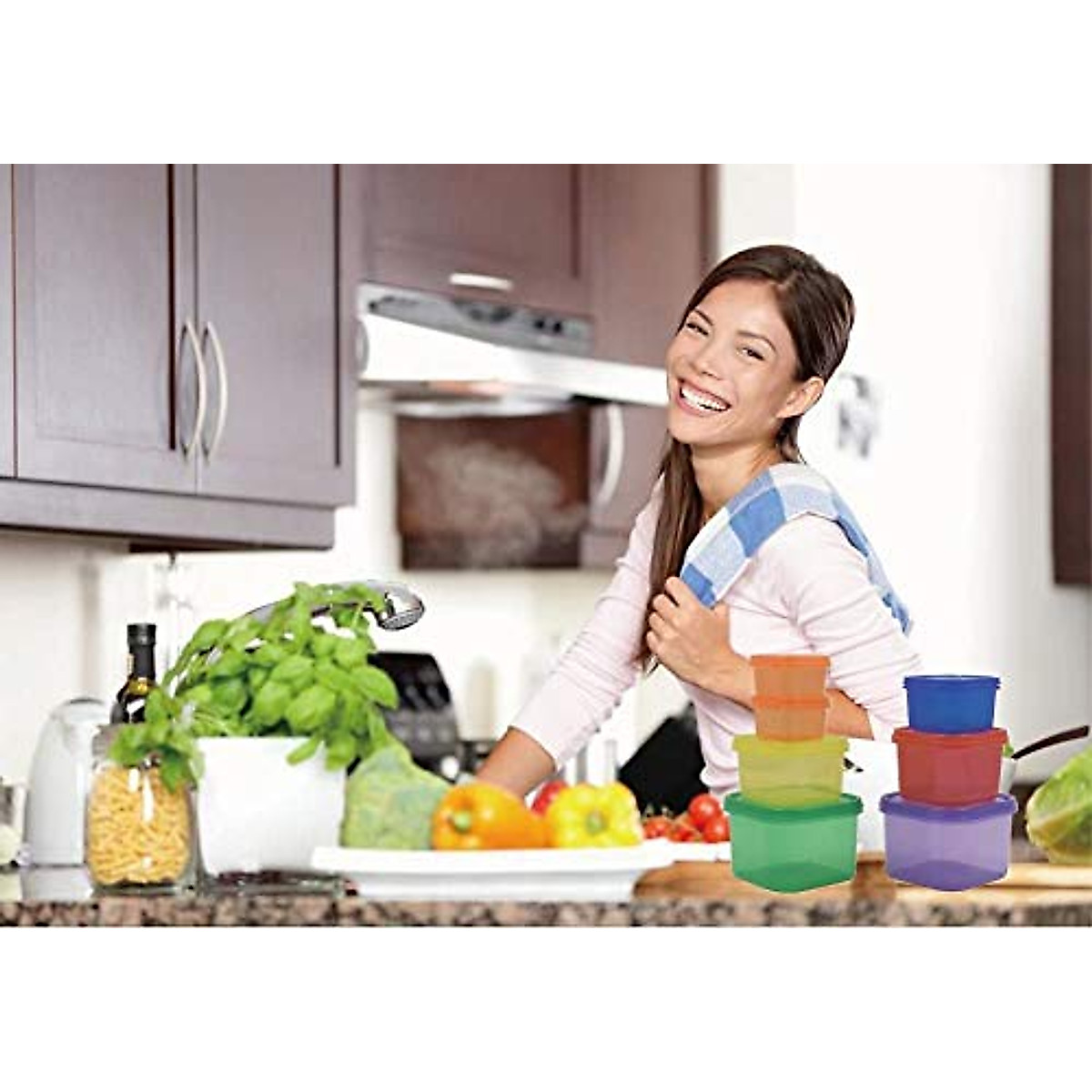 Prefer Green 7 PCS Portion Control Containers Kit