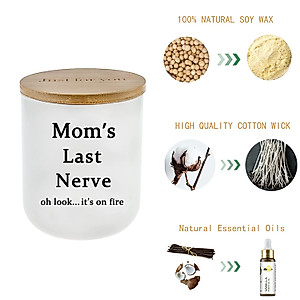 Gifts for Mom from Daughter Son, Best Mom Gifts Ideas, Funny Mothers Day & Birthday & Thanksgiving & Christmas Gifts, Vanilla Coconut Candles(11.5oz)