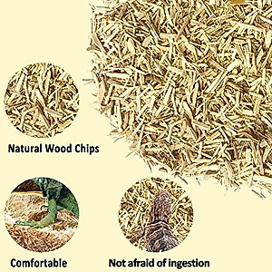 BNOSDM Natural Reptile Terrarium Bedding Small Pet Select Premium Natural Aspen Bedding for Snakes Chickens Tortoise Rabbits Hedgehogs Guinea Pig and Other Small Animals