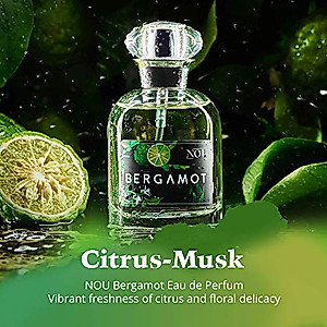 NOU Bergamot Perfume – Citrus Perfume – Natural Perfume for Women with Essential Oils – Fresh Smelling Perfume with Citrus and Musk Notes Bergamot Perfume for Women 1.7 fl oz EDP