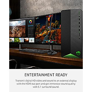 HP Pavilion Gaming PC, NVIDIA GeForce GTX 1650, 11th Gen Intel Core i5-11400F Processor, 8 GB RAM, 512 GB SSD, Windows 11, Wi-Fi 5 & Bluetooth 4.2, 9 USB Ports, Pre-Built PC (TG01-2040, 2021)