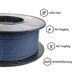 ERYONE Matte PLA Filament for 3D Printer, Filament 1.75mm±0.03mm, 1kg (2.2LBS)/Spool, Navy Blue