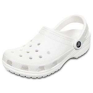 Crocs Unisex-Adult Classic Clogs (Best Sellers), White, 2 Men/4 Women