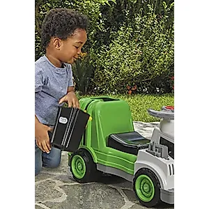 Little Tikes Dirt Diggers Garbage Truck Scoot Ride On with Real Working Horn and Trash Bin for Themed Roleplay for Boys, Girls, Kids, Toddlers Ages 2 to 5 Years, Large