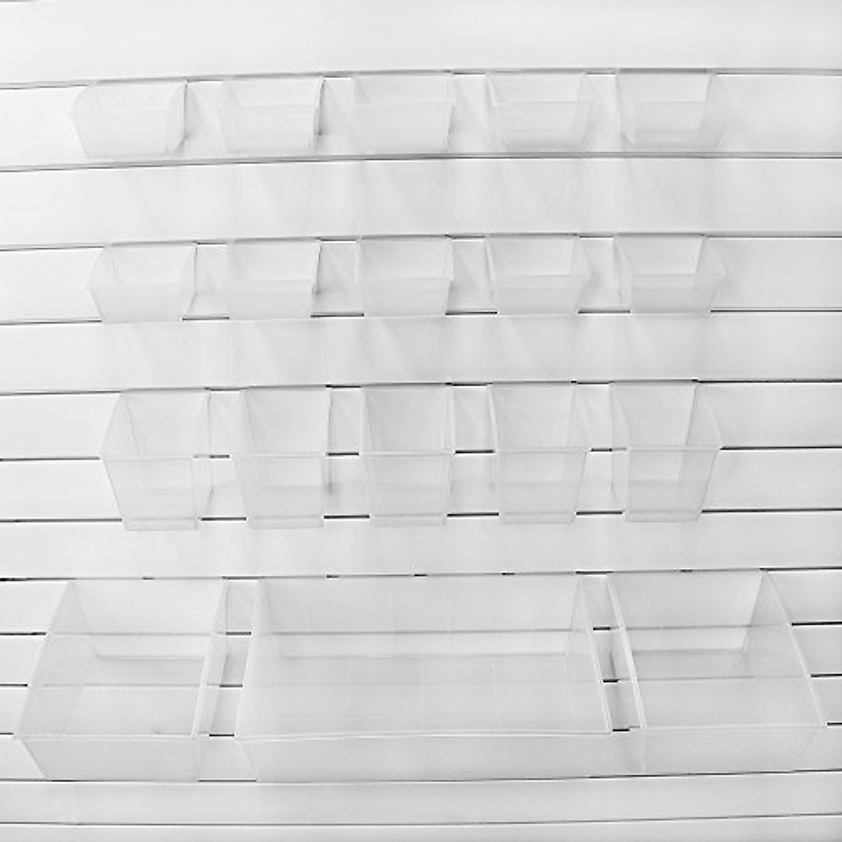 Proslat 03250 Probin Storage Bin Kit Designed for PVC Slatwall, 18-Piece