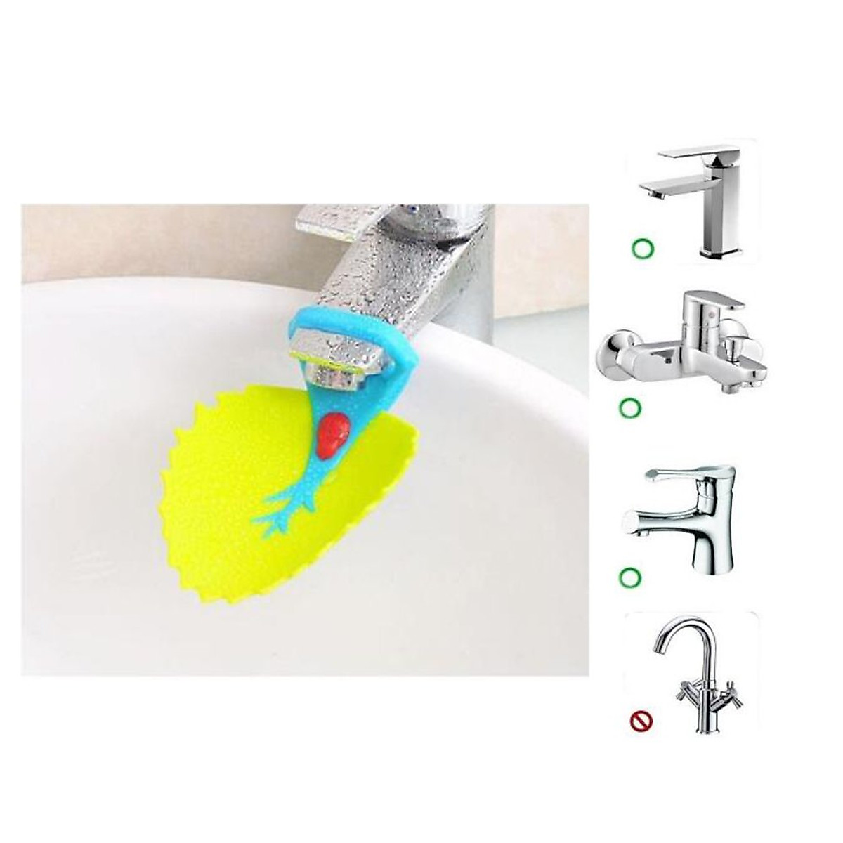 New Leaf Shape Kids Faucet Extender - Bathroom Sink Handle Extender for Helps Children Baby Toddlers Hand Washing - Kids Baby Best Gift 2017