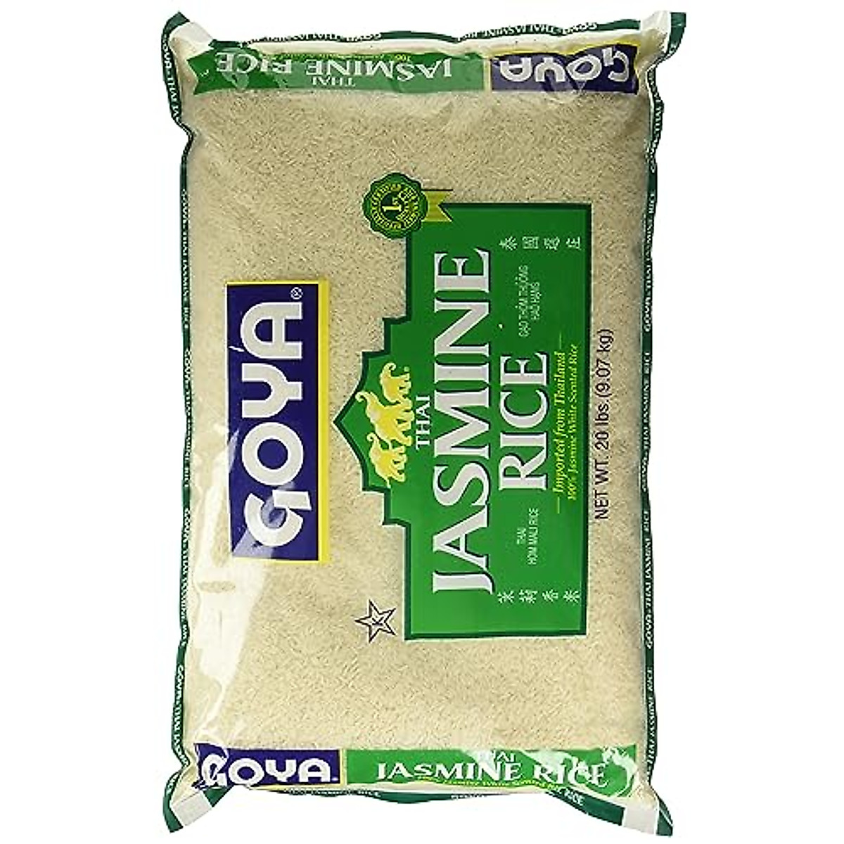 Goya Foods Thai Jasmine Rice, 20 Pound (Pack of 2)