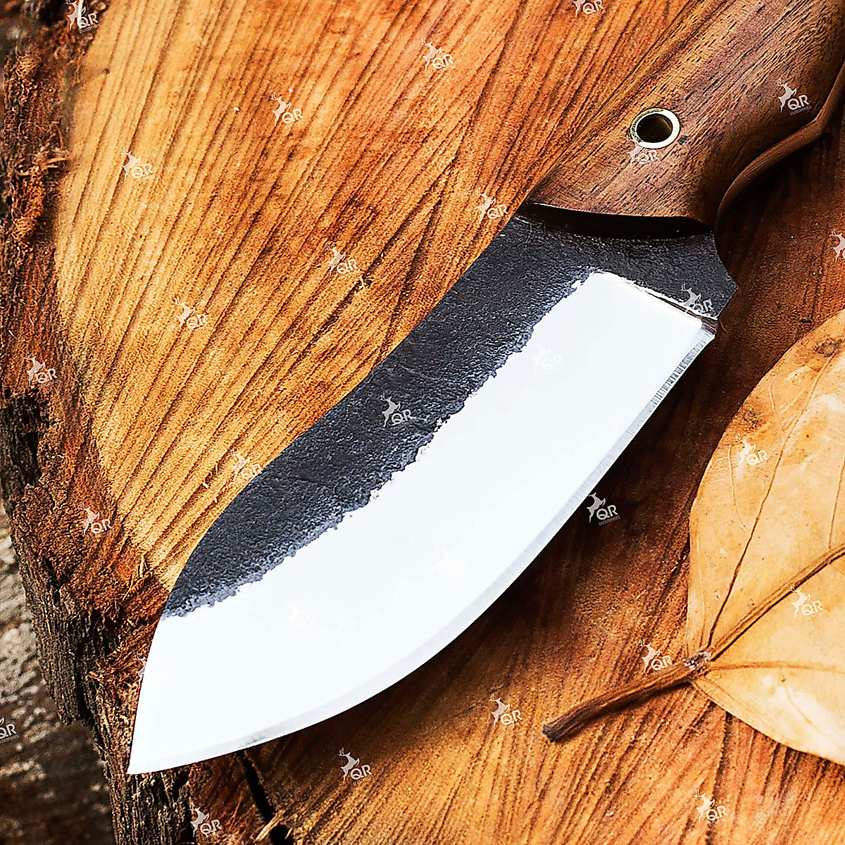 Classic Blades 8.2" inch Bushcraft knife, Survival knife, Hunting, Skinning, Fixed Blade, Outdoor, Full Tang, Camping Wooden Handle Knife With Sheath, Gifts For Him.