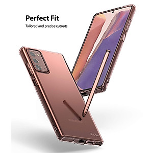 Ringke Air Compatible with Galaxy Note 20 Case 5G, Thin Flexible Shockproof TPU Phone Case - Rose Bronze