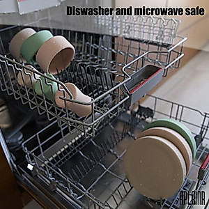 APLAINR Weighted Silicone Baby Led Weaning Supplies First Feeding Set | Includes Plate Bowl and Cup (Cream)