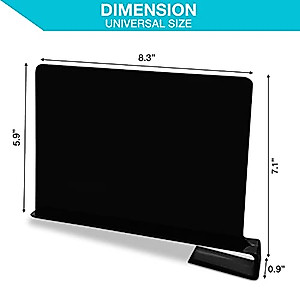 Acrylic Shelf Dividers for Closet Organization - Moveable, Easy to Install, Wood Bookcase, Library, Wardrobe, Closet Shelf Divider - Wood Closet Separators for Clothes, Pack of 8