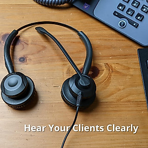 XS 825 Headset Bundle for Training, Coaching, Monitoring, Supervising, Onboarding - Compatible Deskphones Include Avaya, Yealink, Polycom, Cisco, Mitel, Nortel, Toshiba (Stereo, Advanced Bundle)