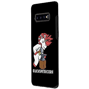 Galaxy S10+ Blacksmithicorn Forging Cute Kids Blacksmithing Case
