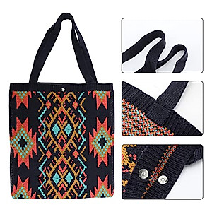 Bohemia Ethnic Style Bag Lady's Everyday Crossbody Shoulder Bags Women Tourist Handbag(black)