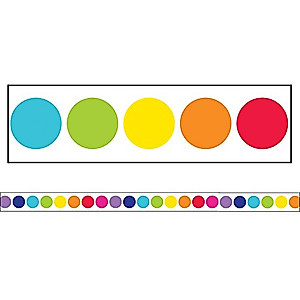 Schoolgirl Style - Twinkle Twinkle You're A STAR! Rainbow Big Dots Straight Borders