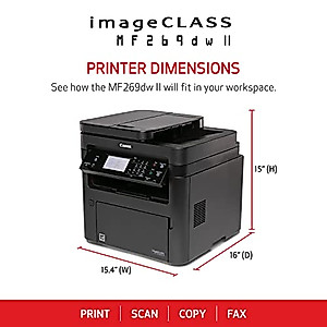 Canon imageCLASS MF269dw II - All in One, Wireless, Duplex Laser Printer