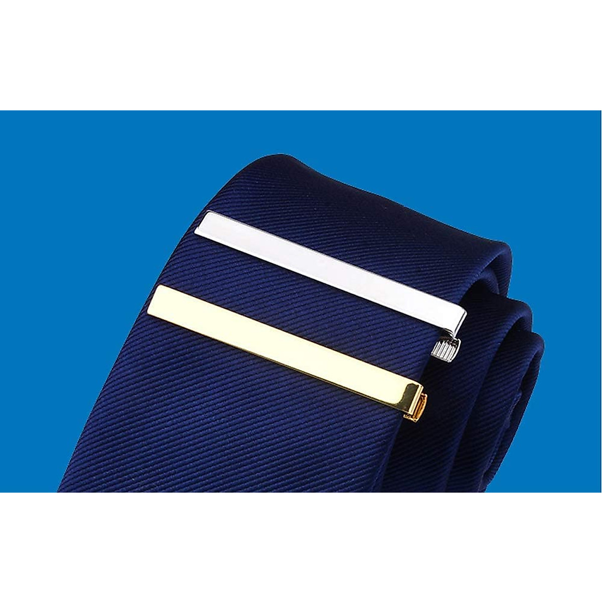 Ericotry Mens Stainless Steel Silver Tone Tie Clip Simple Necktie Tie Bar Clasp Clip Best Xmas Gift