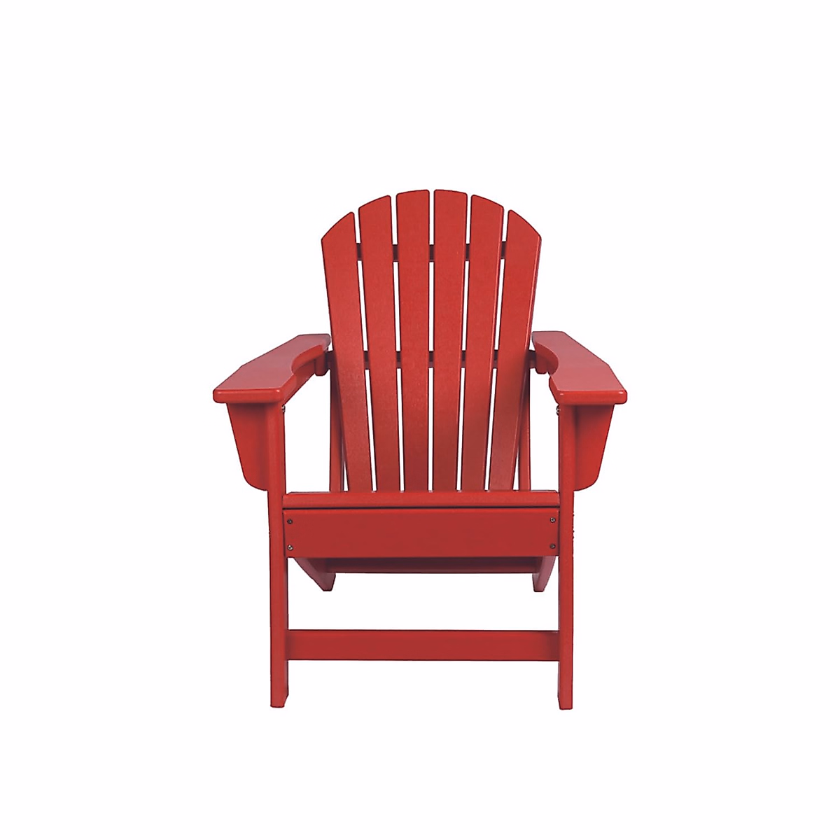 NewTechWood Child Adirondack Patio Chair Weather Resistant, Easy Installation, Widely Used in Outdoor, Fire Pit, Deck, Lawn, Outside, Garden Chairs (Ruby Red)