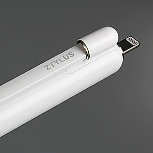 Ztylus Apple Pencil Protective Case: Built-In Clip, Secures Cap, Retractable Tip Protection for Apple Pencil 1st Generation, iPad Pro 12.9” 11" 10.5" 9.7” iPad 2019 Air 3, Mini 5 (White)