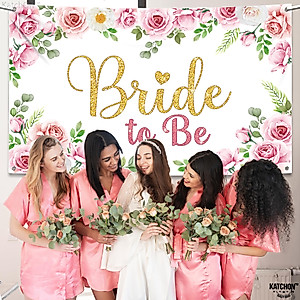 KatchOn, Pink Bride to Be Banner - Large, 72x44 Inch | Bridal Shower Backdrop for Bride to Be Decorations | Bride To Be Backdrop | Bridal Shower Decorations | Bridal Shower Banner | Bachelorette Party