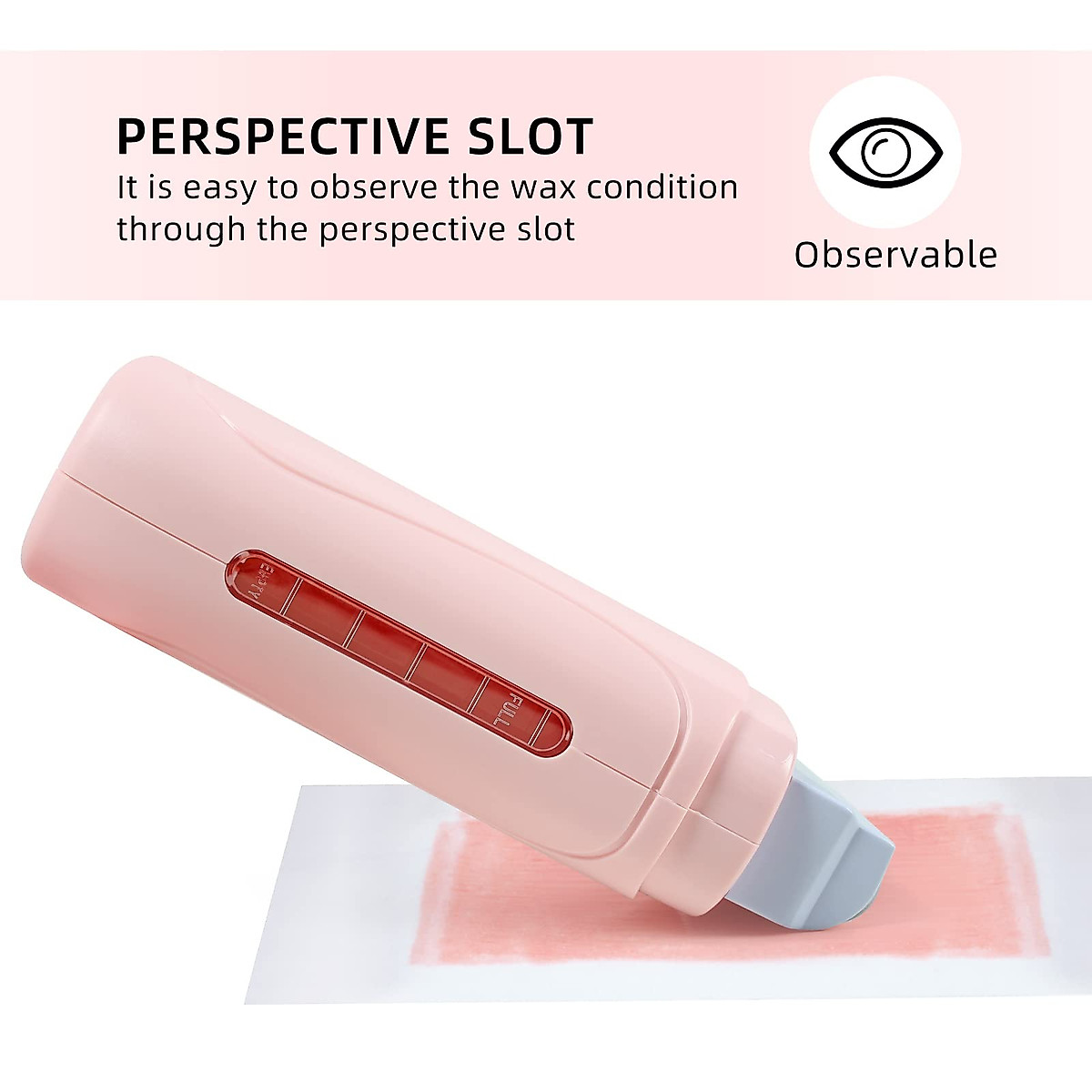 Roll on Wax, Roll on Wax Warmer Kit, Soft Honey Wax Roller Kit for Hair Removal, Beth lee Waxing Kit Roll On, Wax Kit for Larger Areas of the Body, Home Roller Waxing Kit for Men and Women