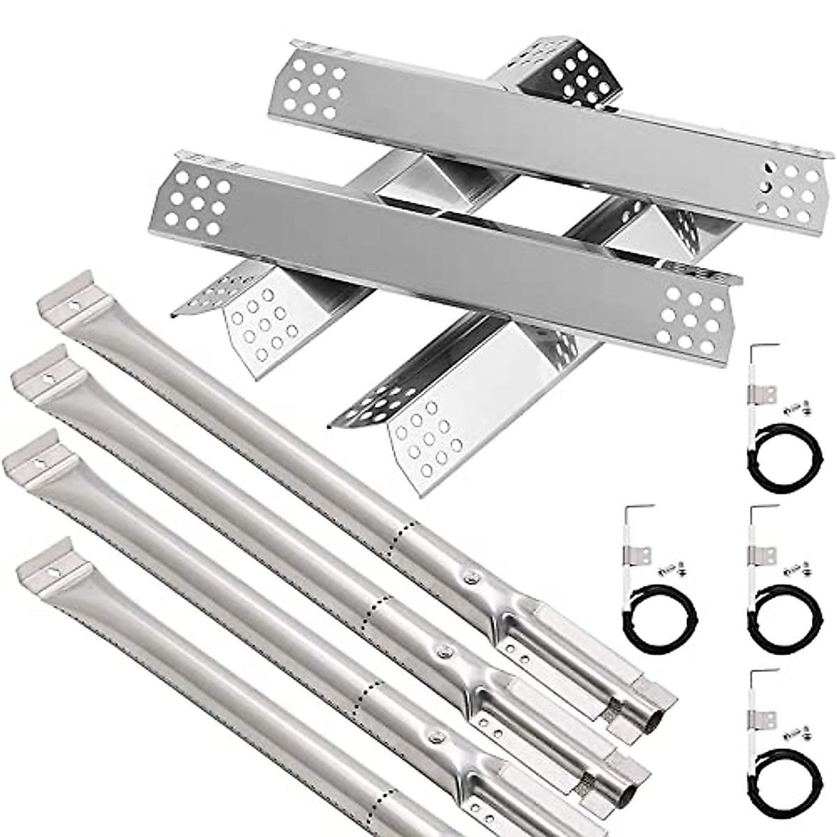 Replacement Parts for Kitchenaid 720-0745B 720-0745 720-0733A 720-0745A 720-0733 Grill Parts for Jennair Grill Parts 720-0720, Replacement 720-0745B Grill Burner Heat Plate Shield Igniter Electrode