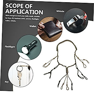 BESPORTBLE 5pcs Collar Whistle Hanging Rope Whistle Wrist Brace Cell Phone Holders Cellphone case Holder Hiking Pole Accessories Hanging Rope for Outdoor Sports Whistle Rope