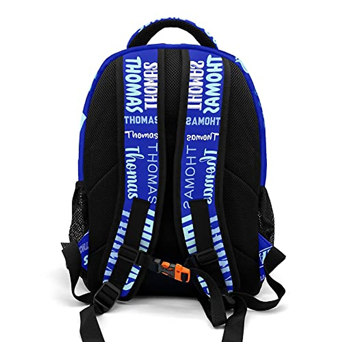 XOZOTY Navy Blue Backpack Personalized with Name for Men Women Shoulder Bag Laptop Bag Bookbag
