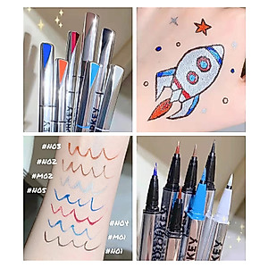 COLORKEY Floating Color 24 Hours Longwear Waterproof Liquid Eyeliner, Sweat Resistant, Waterproof and Smudgeproof Eye Liners Eyeliner Pencil (N01 Black)