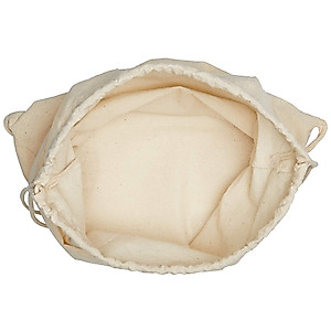 TBF 12 Pack Bulk Cotton Canvas Drawstring Backpack Bags (14" W x 18" H) - Perfect for DIY, Crafts, Events & More