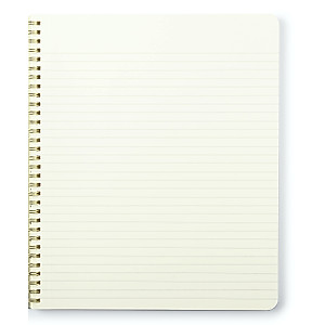 Kate Spade New York Large Spiral Notebook 11" x 9.5" with 160 College Ruled Pages, Floral