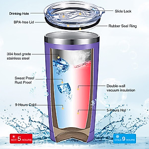 Sieral Employee Appreciation Gifts Bulk Thank You Gifts Inspirational You Are Awesome Tumbler 20 oz Stainless Steel Wine Cup with Keychain for Women Men Coworker(Mixed Color, 12 Sets)