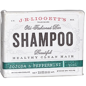J.R. Liggett's Jojoba and Peppermint Shampoo Bar 3.5 Ounces (Pack of 6)