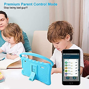 Kids Tablet 7 inch Toddler Tablet for Kids Edition Tablet with WiFi Dual Camera Children’s Tablet for Toddlers 32GB Android 10 with Parental Control Shockproof Case Google Play YouTube Netflix (Blue)