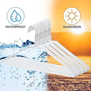 Yuntau 120 Pcs Wire Hangers Bulk Dry Cleaner Hangers 18" Caped Clothing Hangers Suit Hangers Strut Hangers for Dry Cleaners or Home