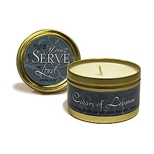Scented Candle - Cedars of Lebannon (Scripture Tin 6 Oz) by ABBA