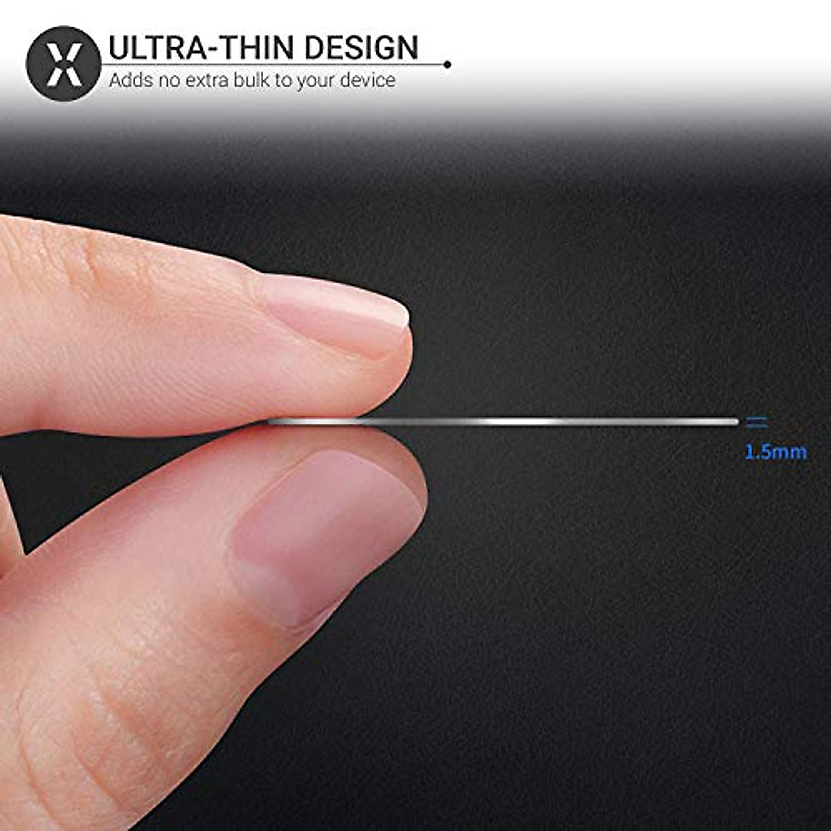 Olixar Phone Magnet Sticker, Phone Case Magnet - Put in Phone Case and Use with Car Phone Holder - Thin Magnets Stickers Mount Magnetic Plate - Black, Silver, Rose Gold & Gold - Universal - 4 Pack