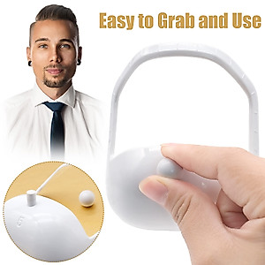 5 PCS Goat Beard Shaving Styling Template for Men, Different Size Goatee Trimming Stencil, Beard Shaper Styling Tool for Hairline Line-up, Sideburns, Mustache