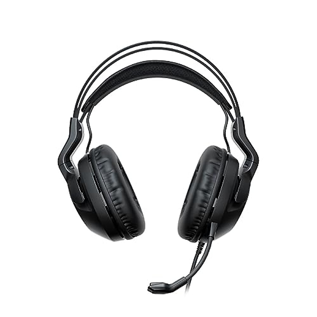 ROCCAT Elo X Stereo PC Gaming Headset, Wired Cross-Platform Headphones for Mac, Xbox Series X|S, Xbox One, PlayStation, and Mobile, Detachable Noise Cancelling Microphone, Lightweight, Black