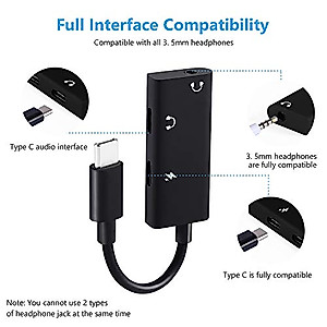 ARKTEK USB-C to 3.5mm Headphone Jack Adapter 3-in-1 USB Type C to Audio Aux Cable Headphone Jack Hi-Res PD Fast Charge Adapter, for iOS Pad Pro 2018 OnePlus 7 Pro Pixel 4 Galaxy S20 Note 10 and More