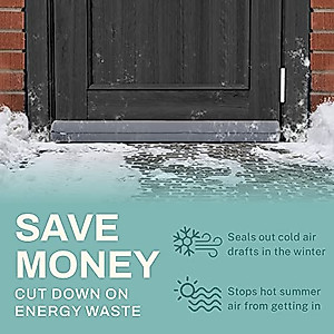 Home Intuition 36 inch Twin Door Draft Stopper for Bottom of Doors Weather Stripping, Brown